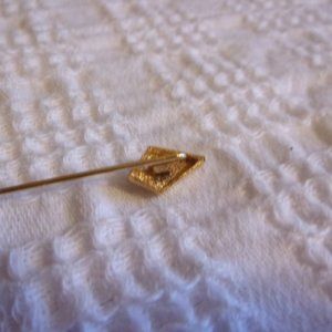 Vintage | Jewelry | Vintage Gold Tone Diamond Shape Stick Pin | Poshmark